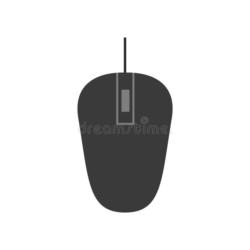 Simple Mouse Device stock vector. Illustration of computer - 104228674