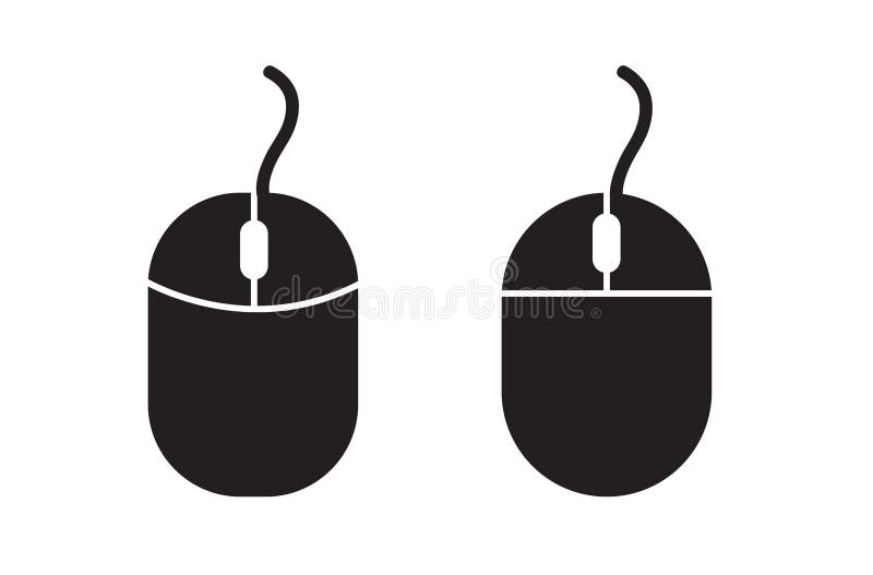 Simple Mouse Icon. Vector Illustration Stock Vector - Illustration of ...