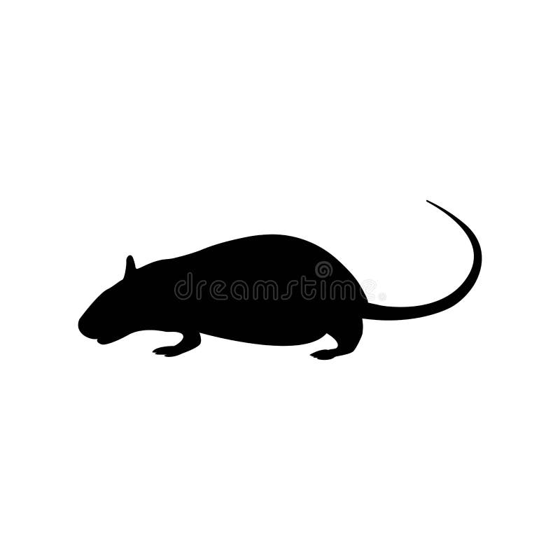 Simple Mouse Logo Vector Template Stock Illustration - Illustration of ...