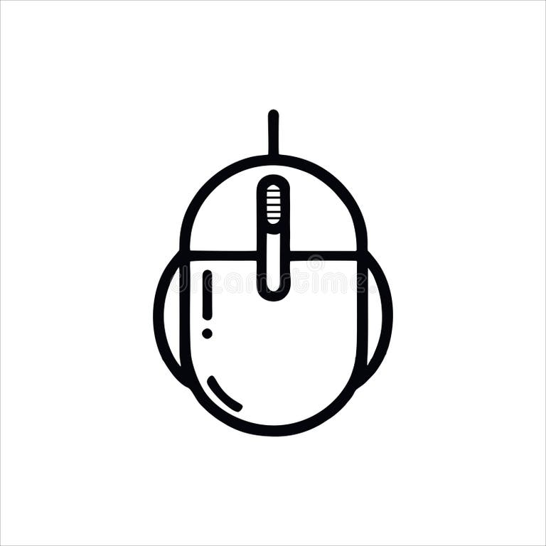 Simple Mouse Vector with Minimalist and Modern Design Stock ...