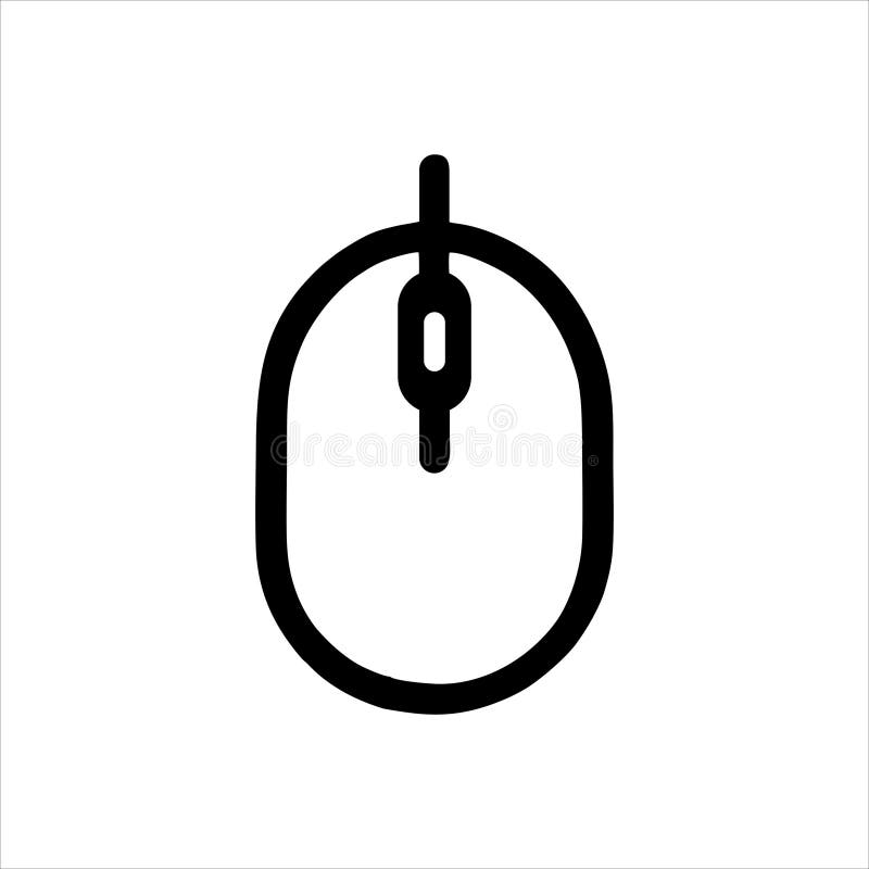 Simple Mouse Vector with Minimalist and Modern Design Stock ...