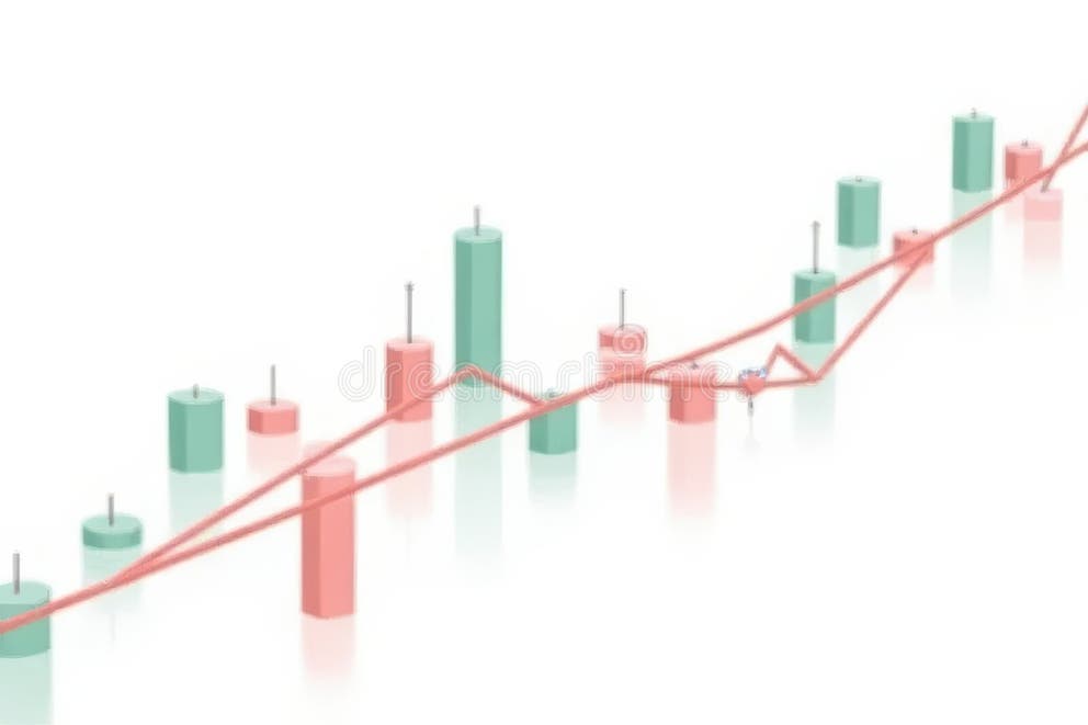 Simple Moving Average Line Chart for Financial Data Analysis Stock ...