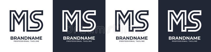 Simple MS Monogram Logo, Suitable for Any Business with MS or SM ...