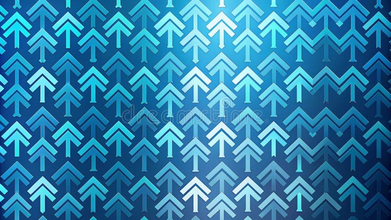 Simple Multi-pattern Background with Blue Gradient. Stock Illustration ...