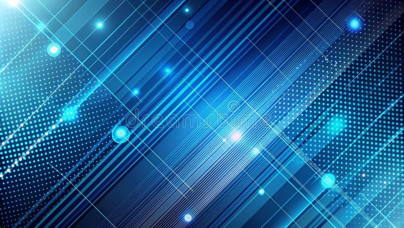Simple Multi-pattern Background with Blue Gradient. Stock Illustration ...