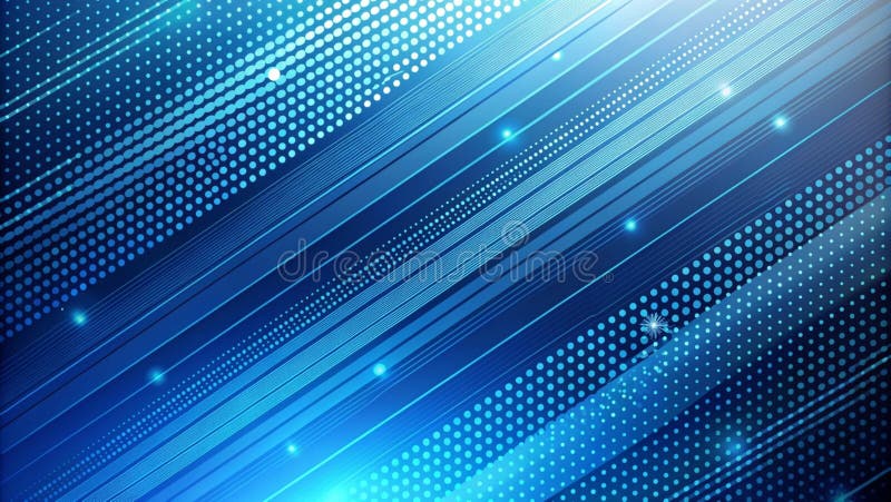 Simple Multi-pattern Background with Blue Gradient. Stock Illustration ...