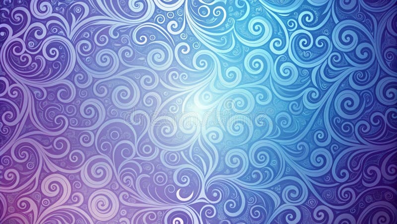 Simple Multi-pattern Background with Blue-purple Gradient. Stock ...