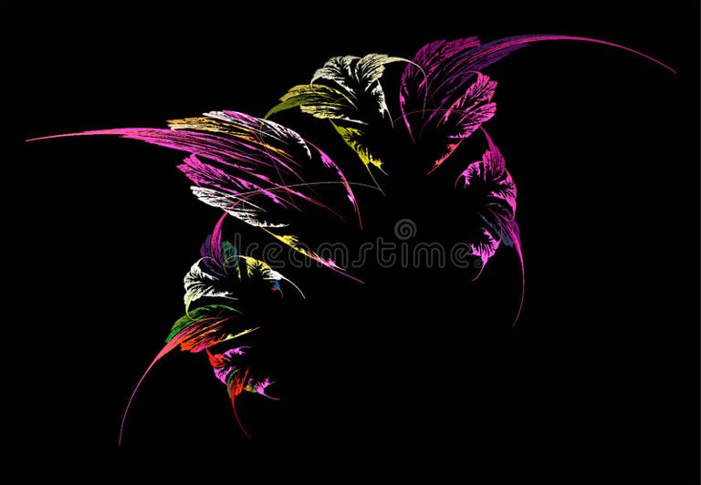Simple Multicolor Abstract Pattern on Black Background, Wallpaper Stock ...