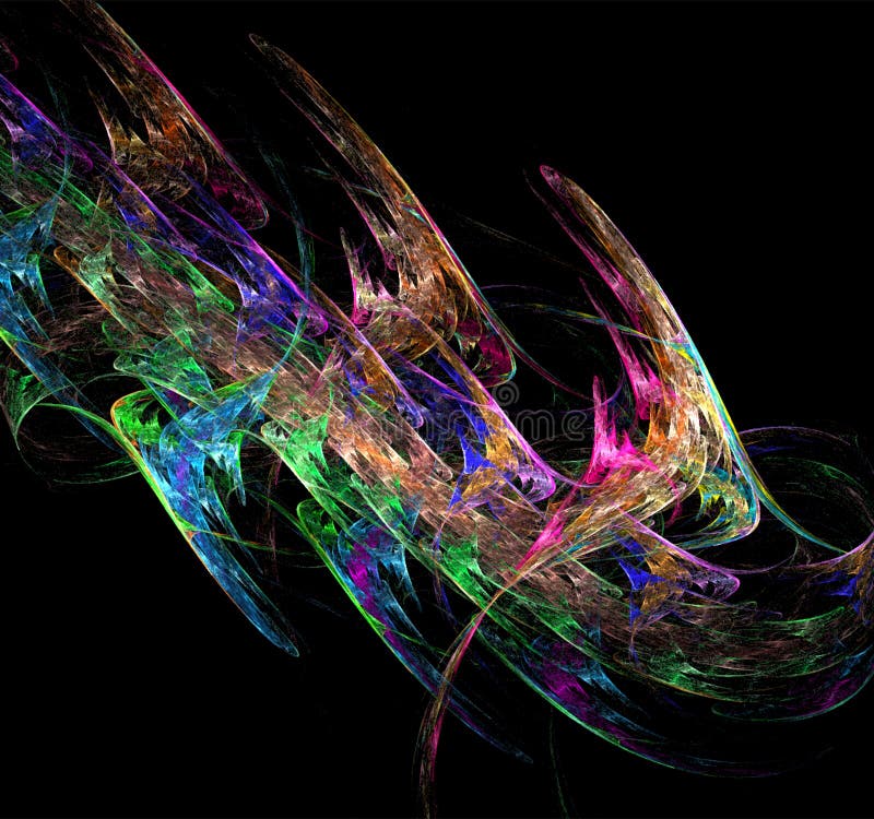 Simple Multicolor Abstract Pattern on Black Background, Wallpaper Stock ...