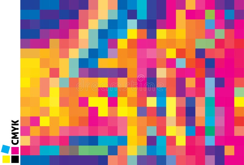 Simple Multicolor Mosaic Background with Random Colorful Pixels. Vector ...