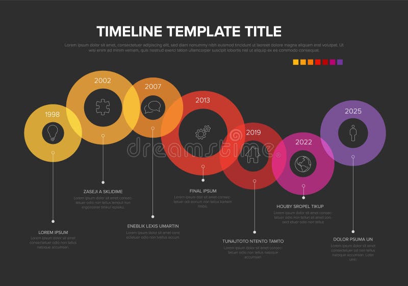 Simple Multipurpose Infographic Layout Template with Seven Circles ... Simple Multipurpose Infographic Layout Template with Seven Circles ...