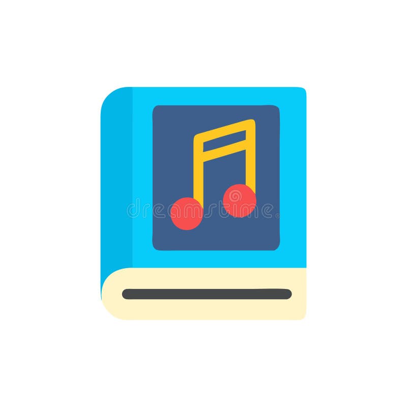 Simple Music Book Icon for Study Stock Illustration - Illustration of ...
