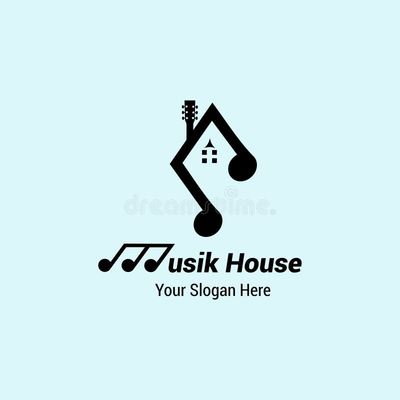 Simple Music House Logo Design Template Image Stock Vector ...