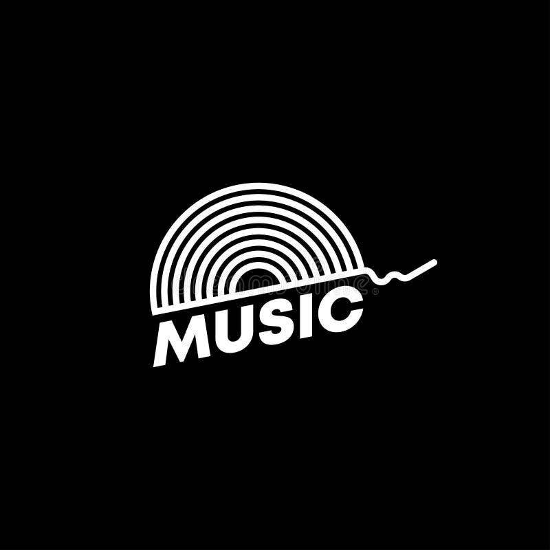 Simple Music Logo Design Concept Vector Stock Illustration ...