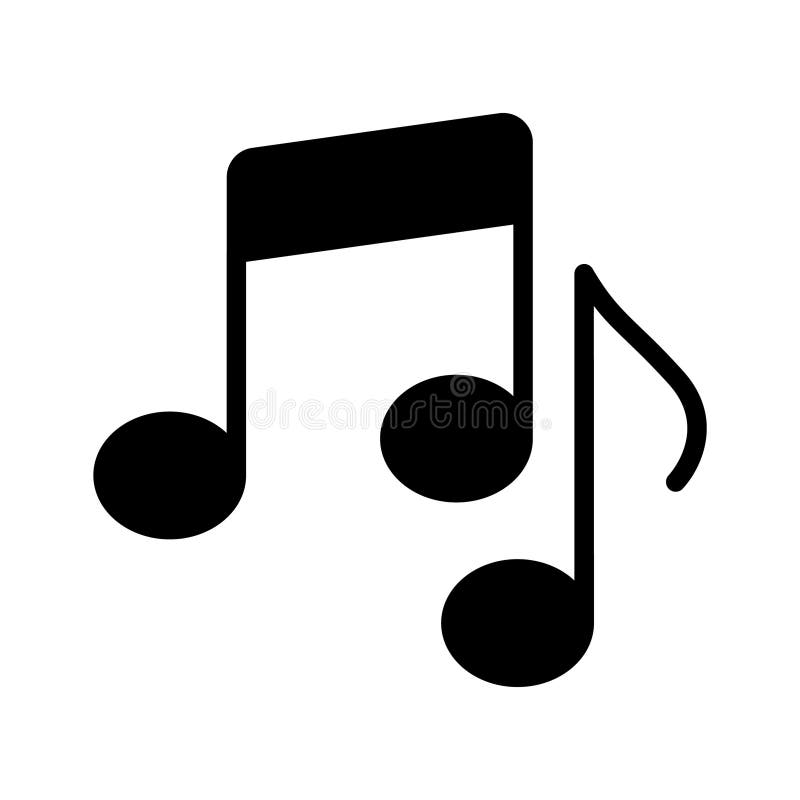 Music Notes stock vector. Illustration of black, solid - 333973649