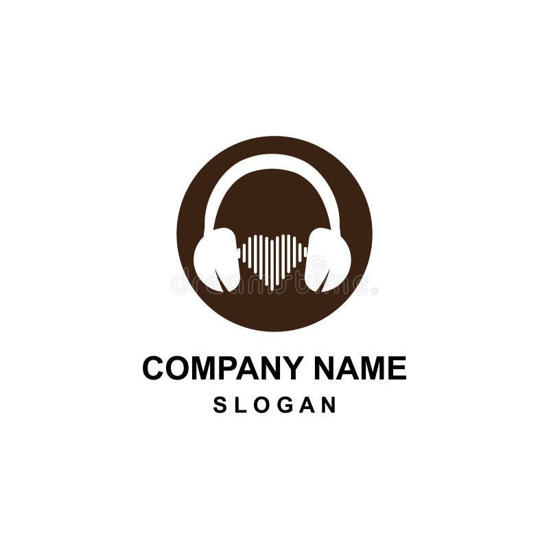 Simple Music Sound Logo Vector Icon Stock Vector - Illustration of ...