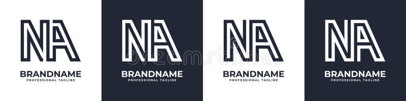 Simple NA Monogram Logo, Suitable for Any Business with NA or an ...