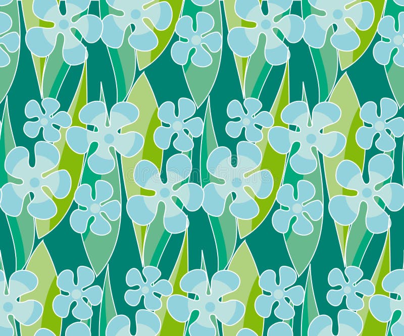 Simple Seamlss Flower Pattern Stock Illustrations – 6 Simple Seamlss ...