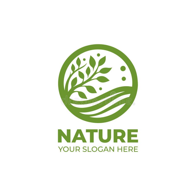 Simple of Nature Logo Design 7 Stock Illustration - Illustration of ...