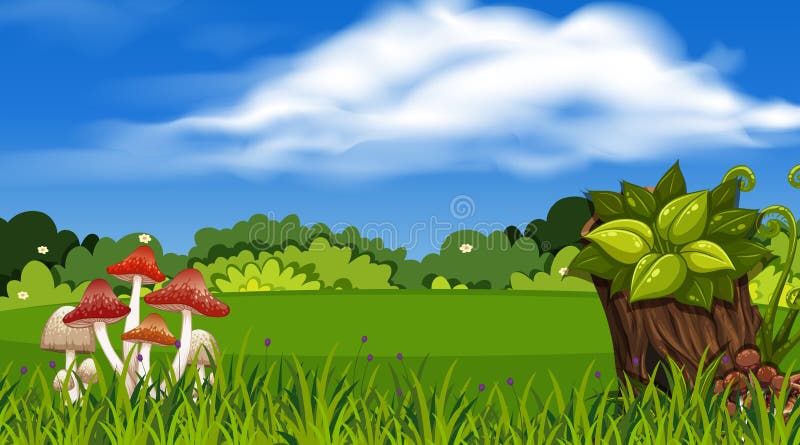 A simple nature scene stock vector. Illustration of park - 150949177