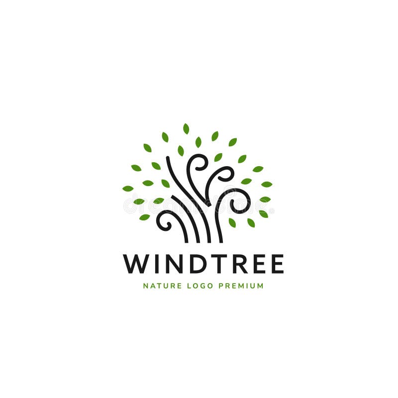 Tree Windy Logo Stock Illustrations – 309 Tree Windy Logo Stock ...