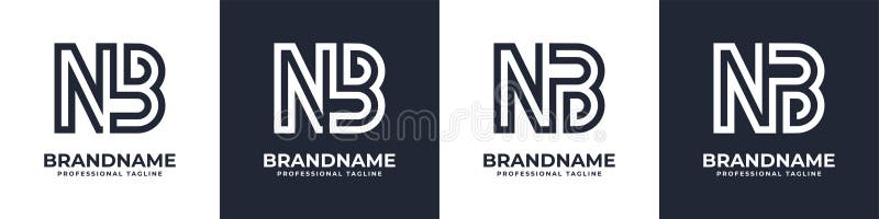 Simple NB Monogram Logo, Suitable for Any Business with NB or BN ...