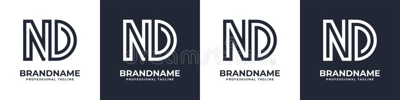 Nd Initials Logo Stock Illustrations – 428 Nd Initials Logo Stock ...
