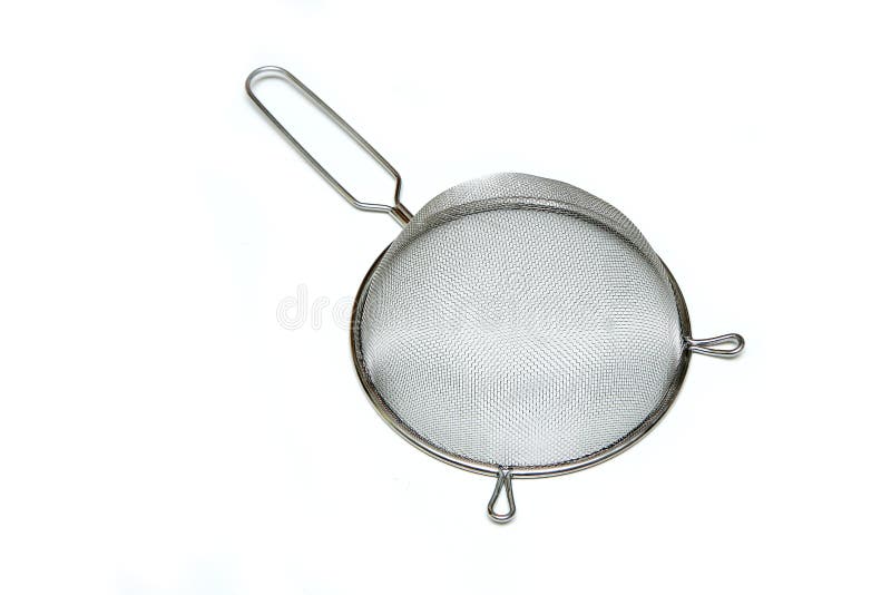 The Simple New Stainless Strainer Stock Photo - Image of home, steel ...