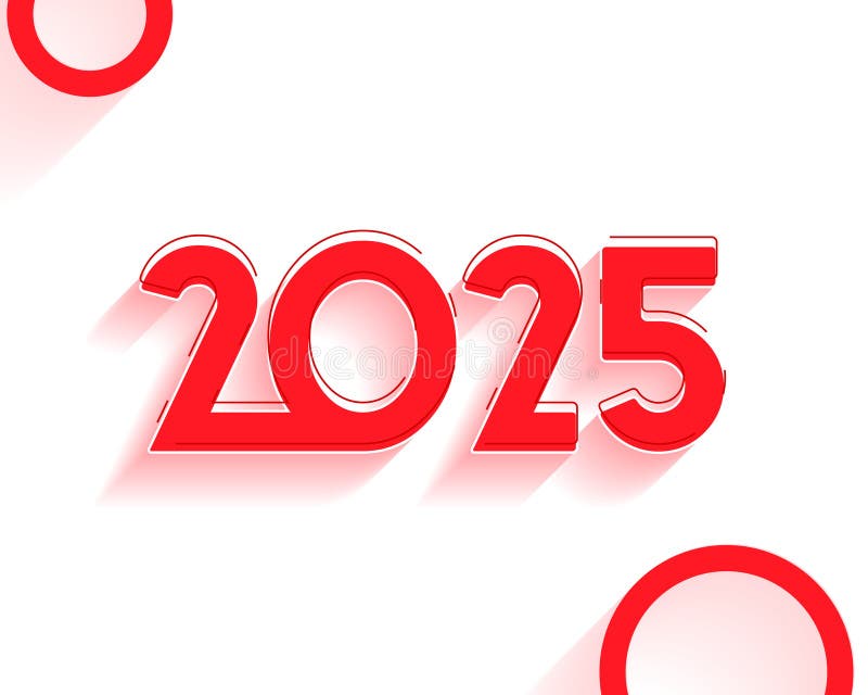 Simple 2025 Annual Calendar Template Schedule Event or Task Stock ...