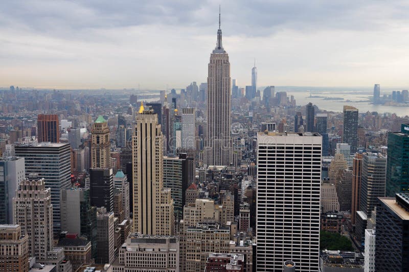 Simple New York stock image. Image of aerial, manhattan - 63705521