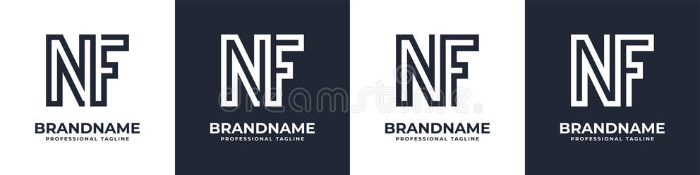 Simple NF Monogram Logo, Suitable for Any Business with NF or FN ...