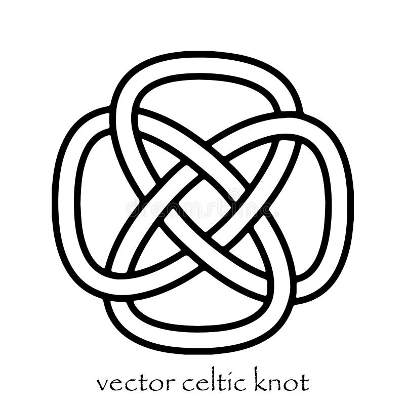 Set of Vector Black-white Authentic Celtic Knots. Stock Vector ...