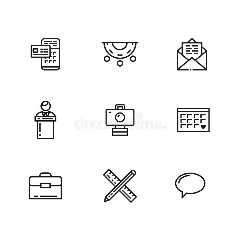 Set of Nine Line Arts of Simple Mandala Designs Stock Vector ...