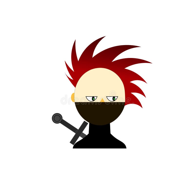 Simple Ninja Character Vector Icon Design Stock Vector - Illustration ...