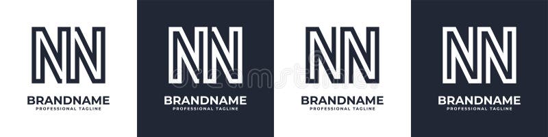 Simple NN Monogram Logo, Suitable for Any Business with N or NN Initial ...
