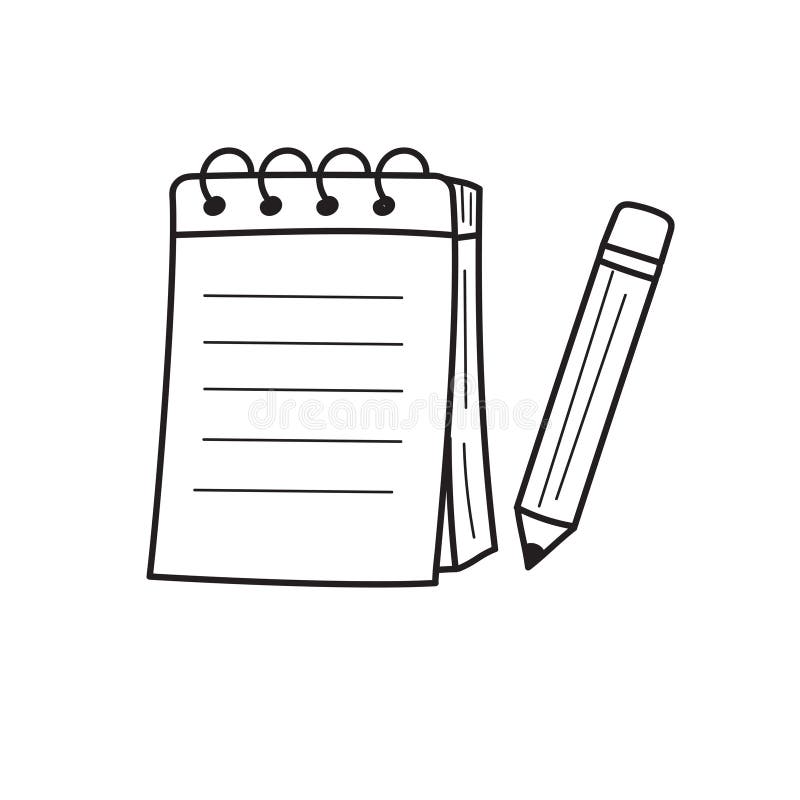 Simple Notebook Page Layout, Vector Illustration Stock Vector ...