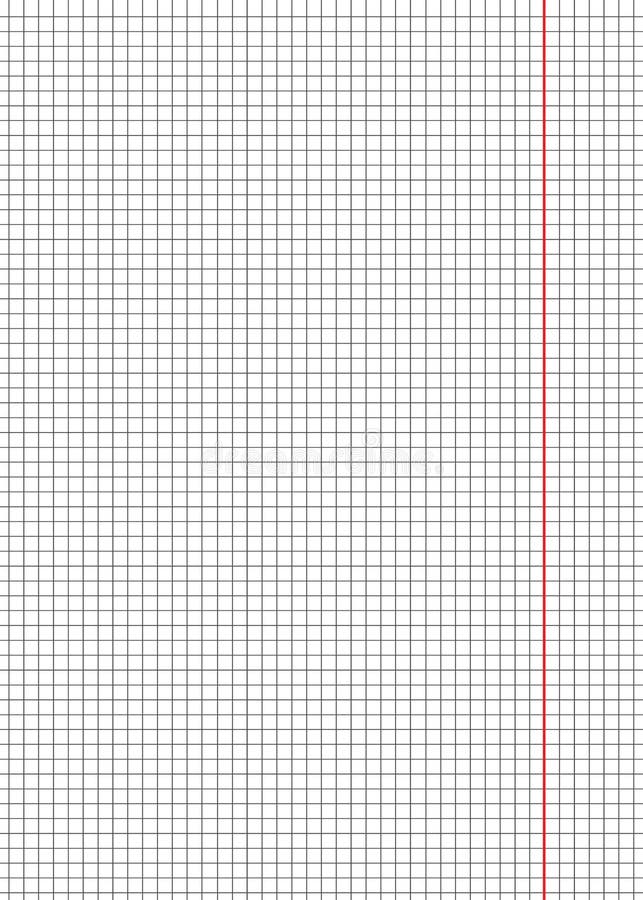 Simple Notebook Page Layout, Vector Illustration Stock Vector ...