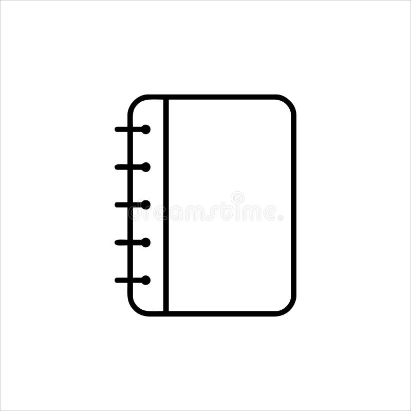 Simple Notebook Vector with Minimalist and Modern Design Stock ...