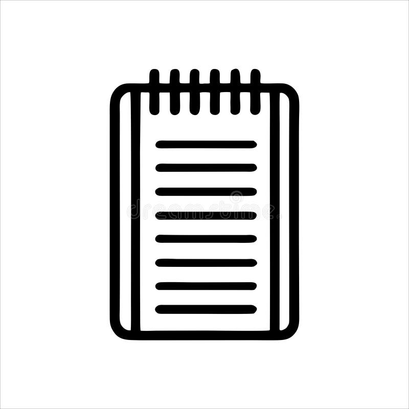 Simple Notebook Vector with Minimalist and Modern Design Stock ...