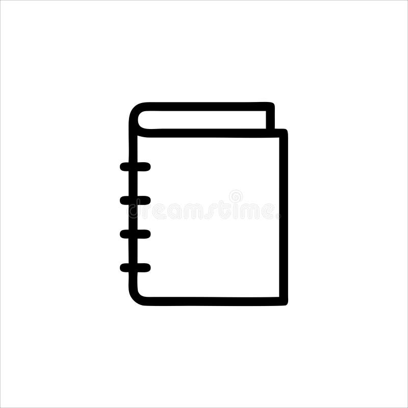 Simple Notebook Vector with Minimalist and Modern Design Stock ...