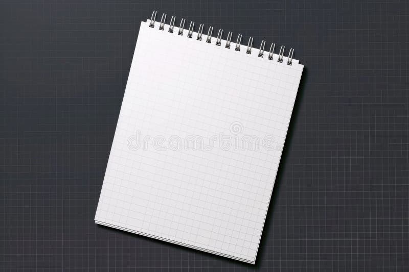 A Simple Notepad Sitting on a Black Surface, Ideal for Writing Notes or ...