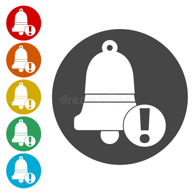 Simple Notification Icon stock vector. Illustration of circle - 108904810