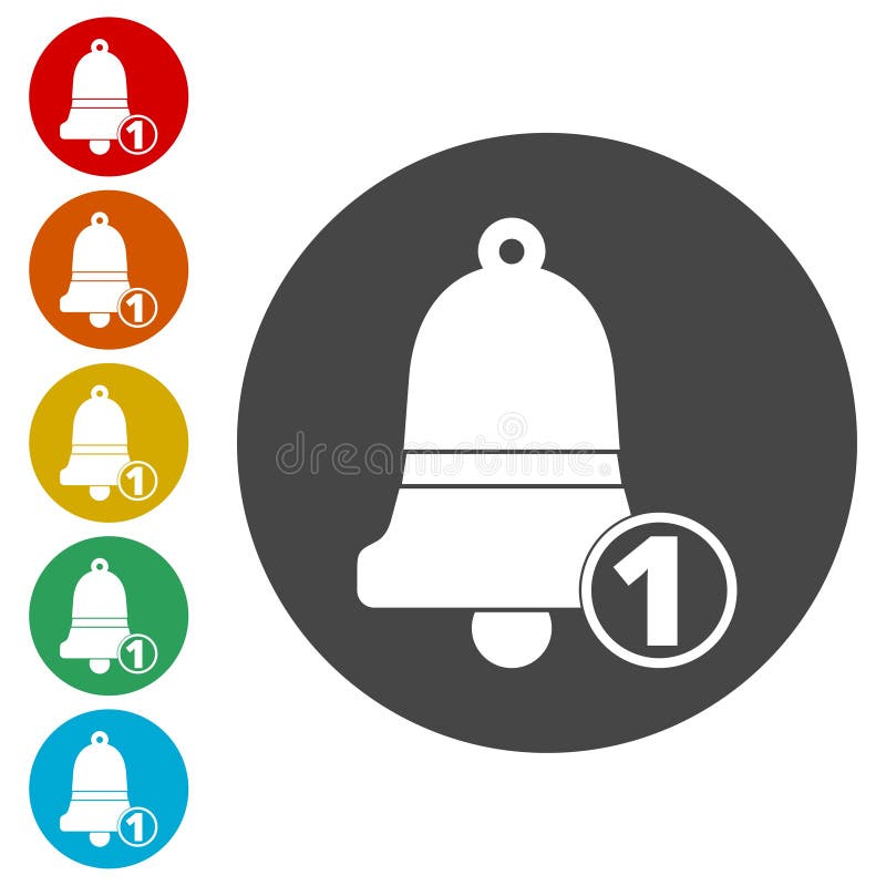 Simple Notification Icon stock illustration. Illustration of music ...