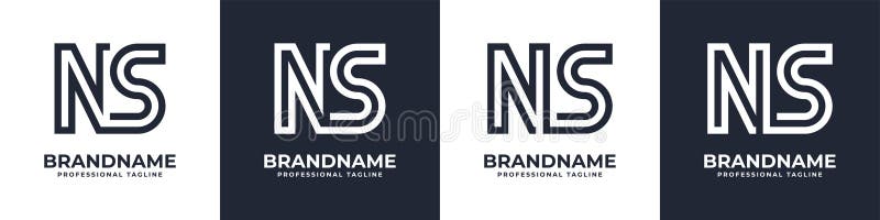 Simple NS Monogram Logo, Suitable for Any Business with NS or SN ...