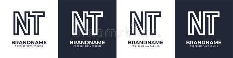 Simple NT Monogram Logo, Suitable for Any Business with NT or TN ...