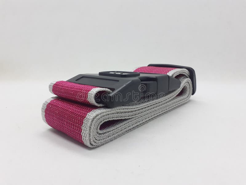 Simple Number Coded Strap Lock on White Isolation Background Stock ...