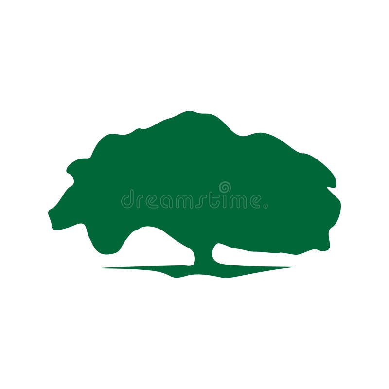 Simple Oak Tree Logo Design Vector Icon Graphics Elements Stock ...
