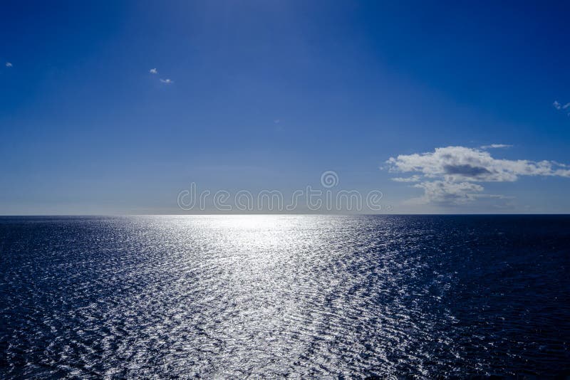 Simple ocean scene stock photo. Image of landscape, nature - 127507424