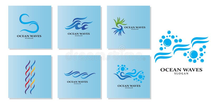 Simple Ocean Wave Logo Icon Vector Stock Vector - Illustration of icons ...