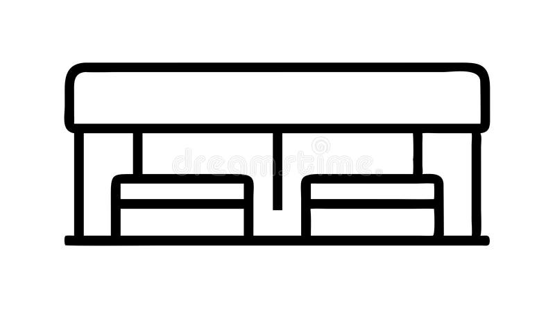 Simple Office Building Outline Corporate Architecture Graphic , Vector ...